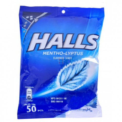 Halls - Halls Mentho Lyptus Flavored Candy (50 pcs/pack) for PHP0.00 available at Shoppable ...