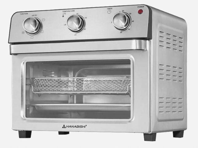 Hanabishi - Hanabishi HAFEO23SS 23 L Air Fryer Oven | 6‑Function Stainless Steel | Rotisserie ...