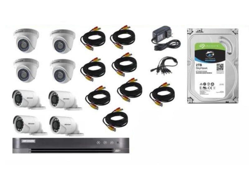 HikVision - Hikvision TVI-8CH4D4B-2MP-1080P-ECO HD 8 Channel 4 Dome 4 ...