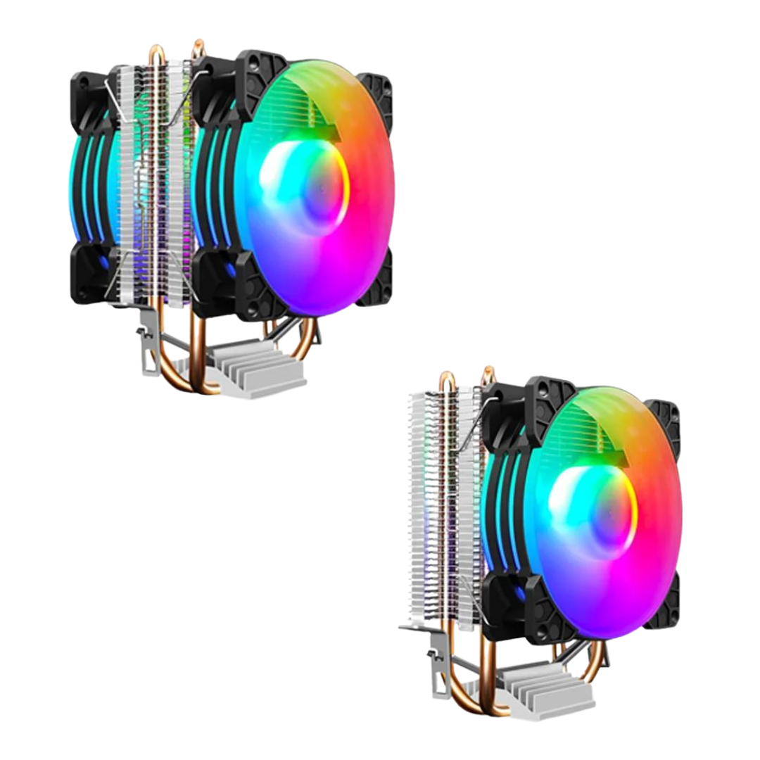 Inplay - INPLAY RF-P2 CPU COOLER RGB 128mm TDP 100W (2 HeatPipe) for 0. ...